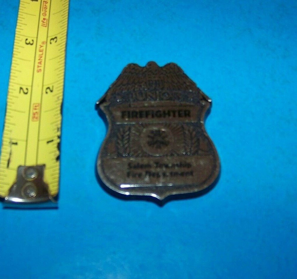 Junior Firefighter Badge Salem Township Fire Department Michigan ...