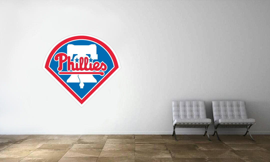 Philadelphia Phillies Logo Wall Decal MLB Baseball Decor Sport Mural ...