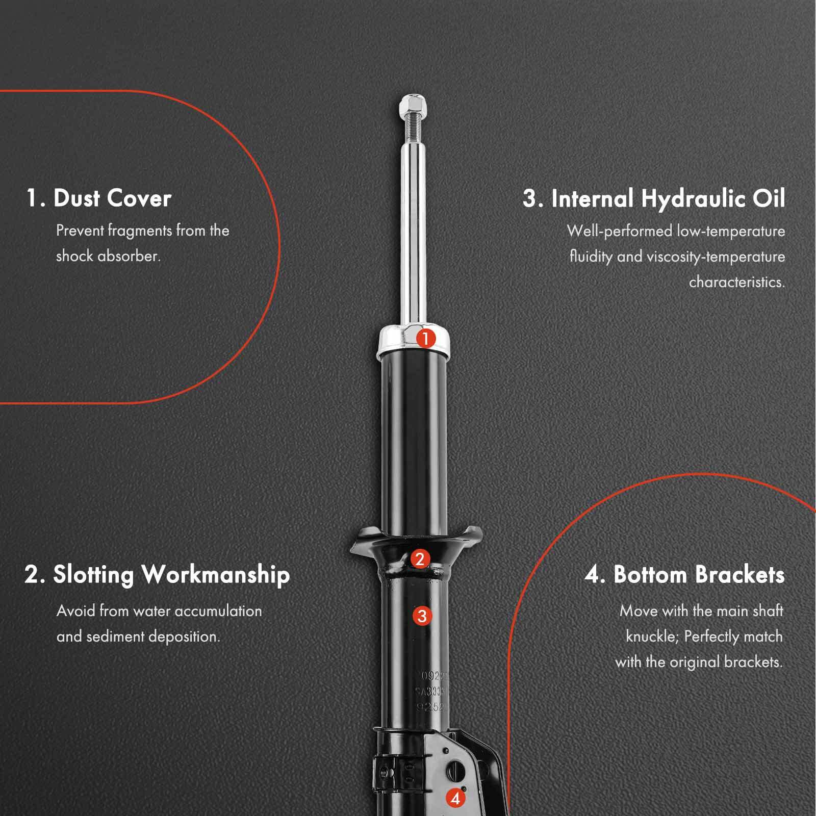 A-Premium 2x Front Shock Absorber Struts for Suzuki Ignis I FH ...