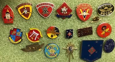 USMC Marine Corps Recon Insignia Badge Lot | eBay