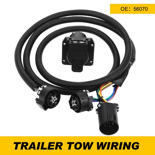 7 Pin Trailer Harness Wiring 7 Way Extension Connectors Truck Bed ...