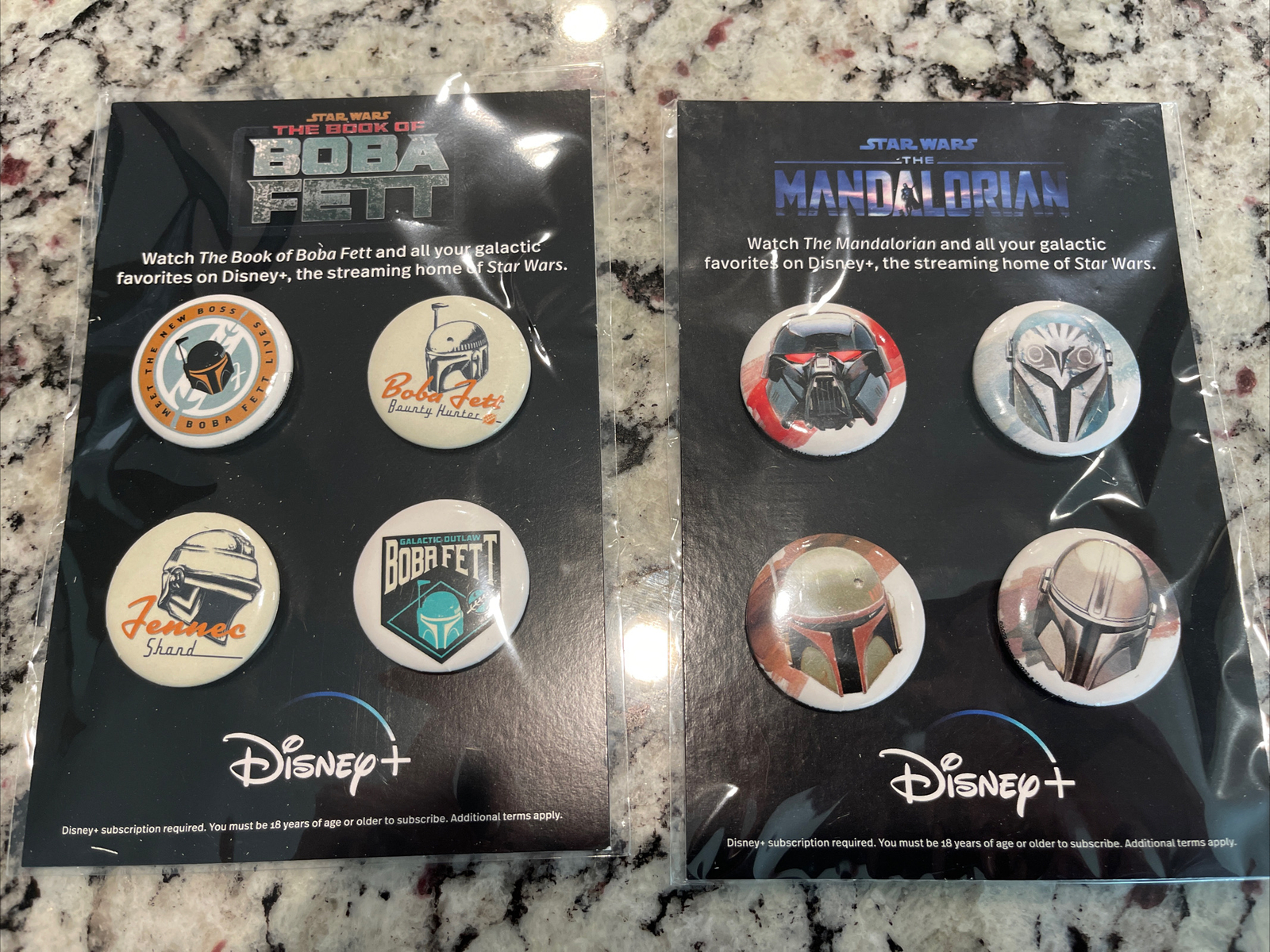 Disneyland Disney+ Star Wars Nite 2022 Night Buttons Pins Boba Fett ...