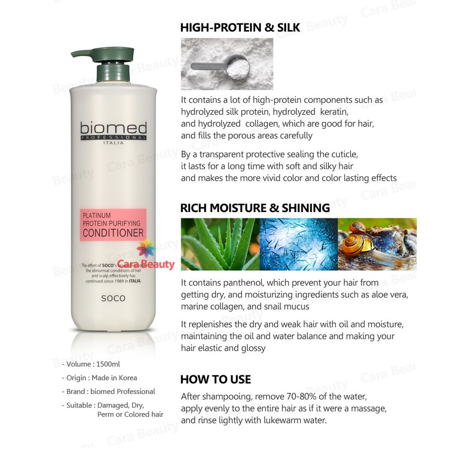 biomed PROFESSIONAL PLATINUM PROTEIN PURIFYING Shampoo/Conditioner ...
