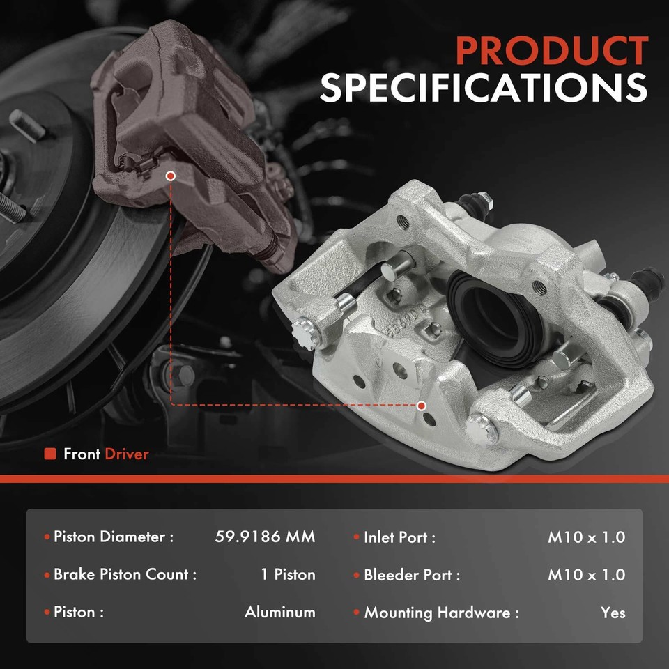 Front LH Brake Caliper for Mercedes-Benz W212 E250 2014-2016 E400 2015 ...