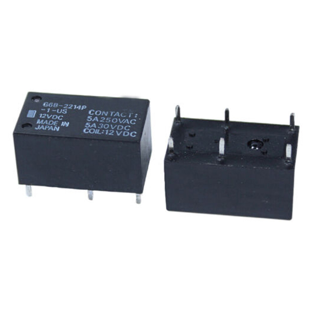 1Pc G6B-2214P-1-US-12VDC Power Relay 6Pins 5A 250VAC | eBay