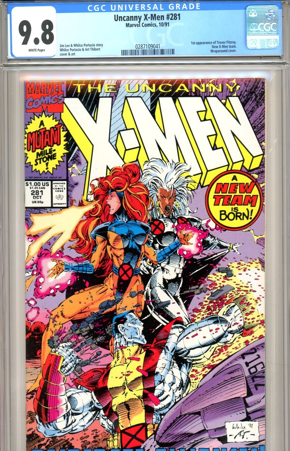 Uncanny X-Men #281 CGC 9.8 - new X-Men team - 1st appearance of Trevor ...