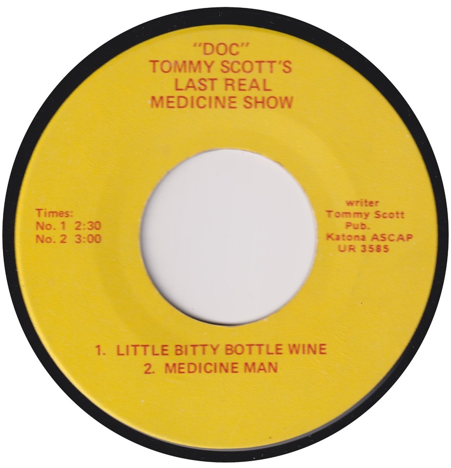 “DOC” TOMMY SCOTT ““DOC” TOMMY SCOTT’S LAST REAL MEDICINE SHOW” KATONA EP (1982) | eBay