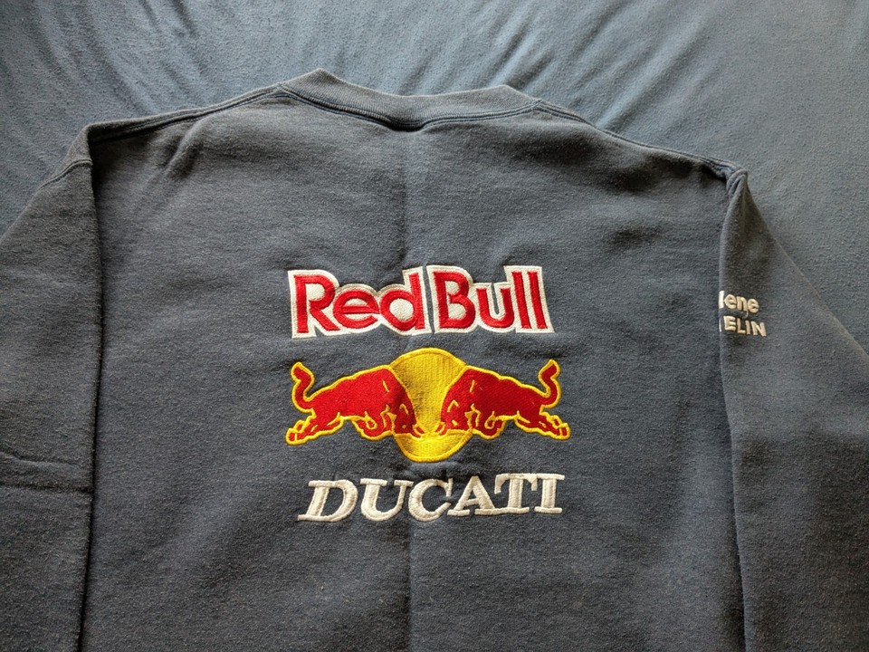 2001 OFFICIAL RED BULL DUCATI BRITISH SUPERBIKE TEAM SWEAT SHIRT ...