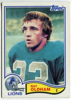 1982 Topps #345 Ray Oldham Detroit Lions | eBay