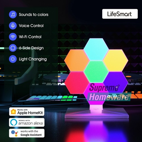 LifeSmart Smart Light Panel DIY RGB Lamp Homekit ISO Android Voice ...
