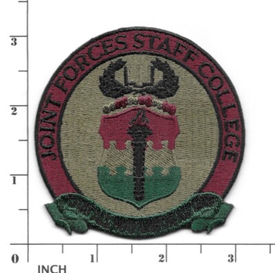 US Joint Forces Staff College subd OD PATCH Army-Navy-MC-AF School all ...