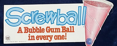 Screwball Ice Cream Poster(1981Big Drum Inc | eBay