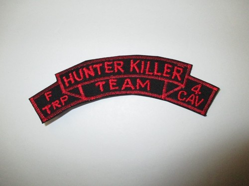 b7496 US Army Vietnam tab F TRP Hunter Killer Team 4 Cav Cavalry Troop IR37A | eBay