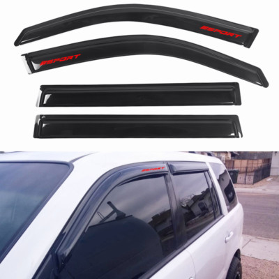 Fits 03-08 Honda Pilot Window Visor Wind Rain Guard Shade Deflector w ...