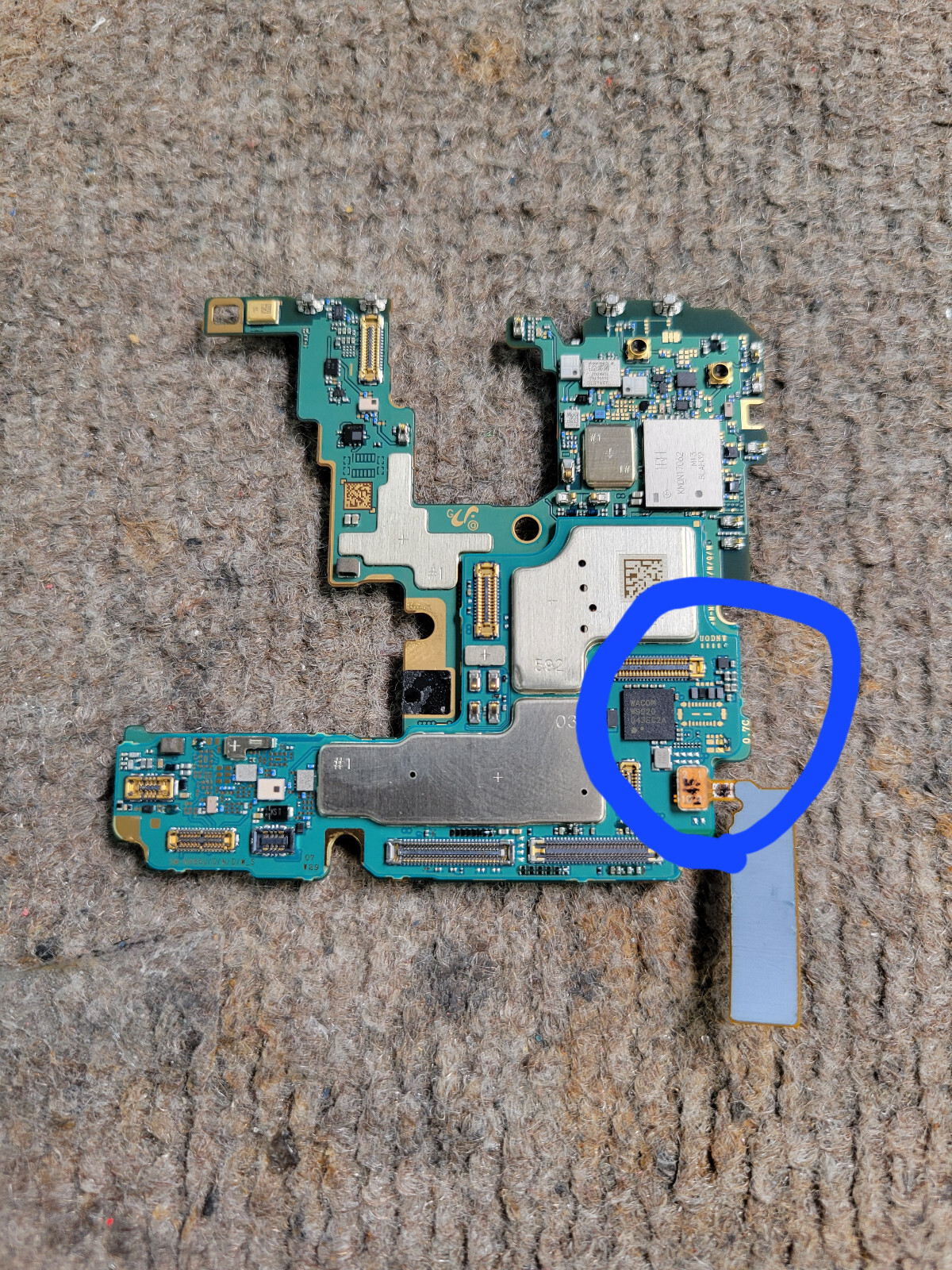 Samsung Galaxy Note 20 Ultra 5G SM-N986W 128GB Unlocked Motherboard ...