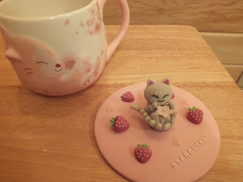 Starbucks Cat Sakura Mug with Lid - Cherry Blossom Starbucks Mug | eBay