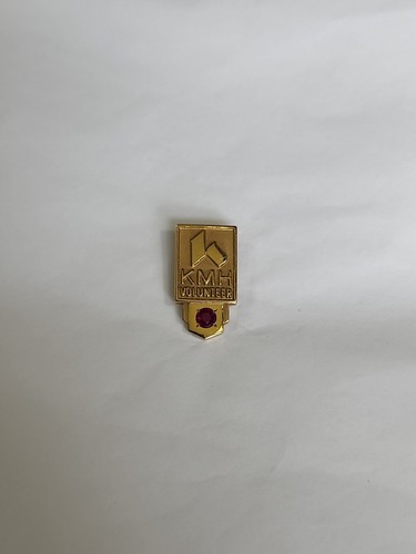 Kettering Memorial Hospital Volunteer Tie Tack Pin 1/10th 10K Gold w ...