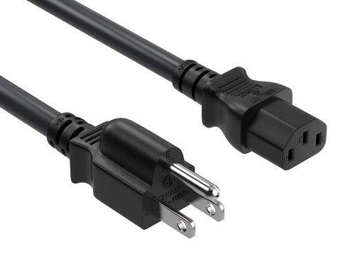 14 AWG Universal Power Cord (IEC320 C13 to NEMA 5-15P) - 1/2/3/5/6/8/10 ...