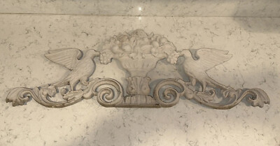 Cast Iron Doves Topiary Wall Plaque 30” Antique | eBay