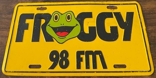 Froggy 98 FM Radio Station Booster License Plate Lincoln Nebraska ...