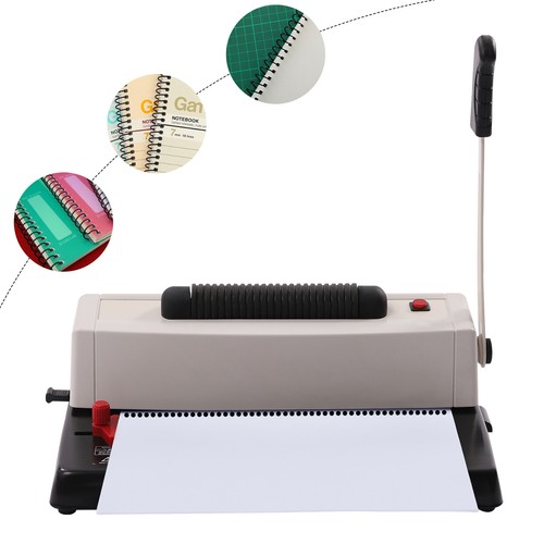 Paper Punching Binding Machine 46 Holes Calendar Spiral Coil Ring ...