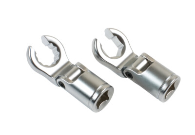 Flexi Flexible Crows Foot Wrench Set 17mm 2pc Set - Hex and Bi-Hex (6 ...