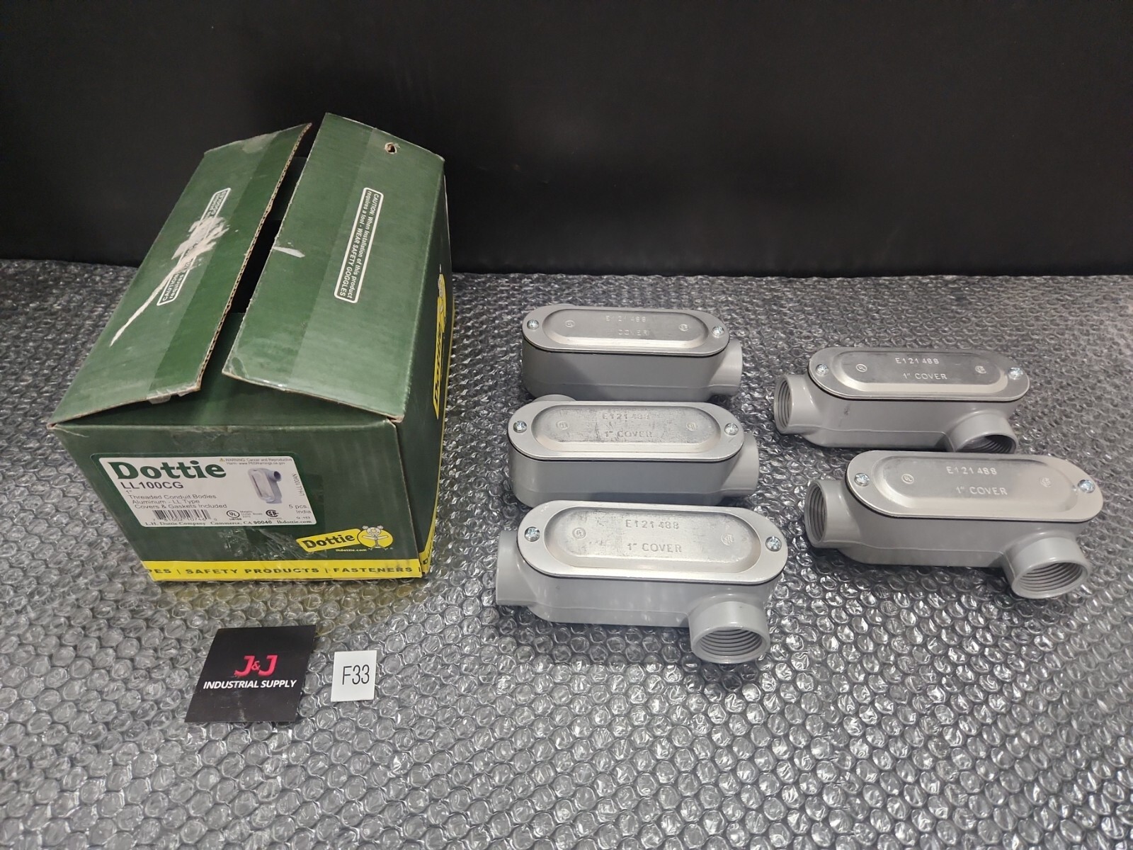 🆕️ *BOX OF 5* 1'' Dottie Threaded Conduit Body LL100CG LL Type ⚡️🇺🇸 ...