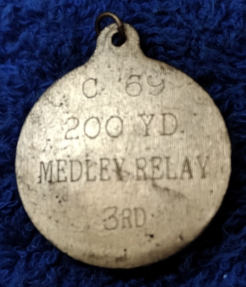 1969 Vintage Garden Grove District Swimming League Medal 200 Yard ...