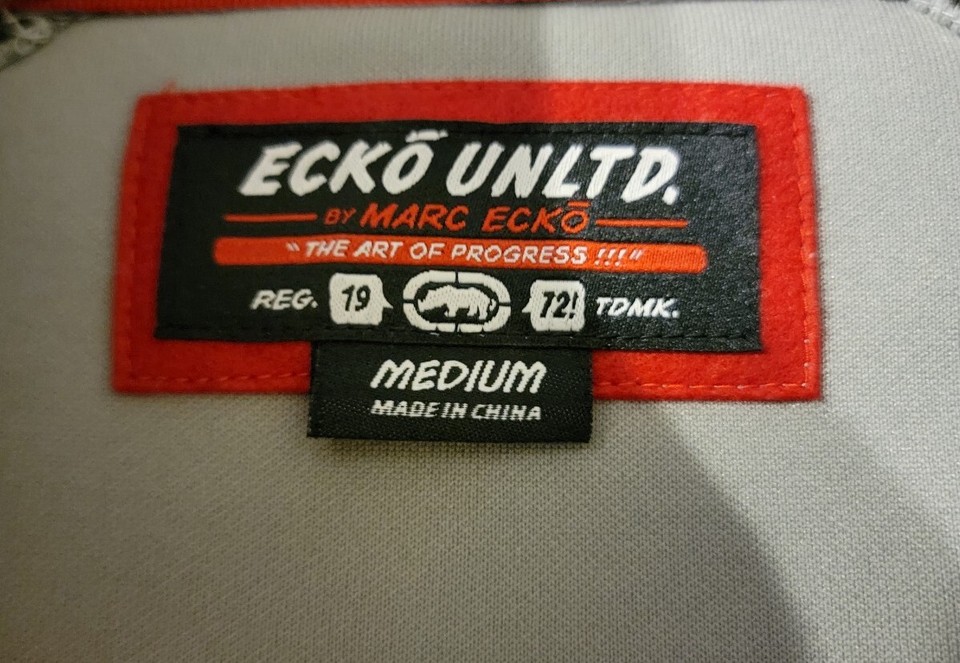 Vintage Ecko Unltd Comic Pattern Track Jacket Collectors Item Men ...