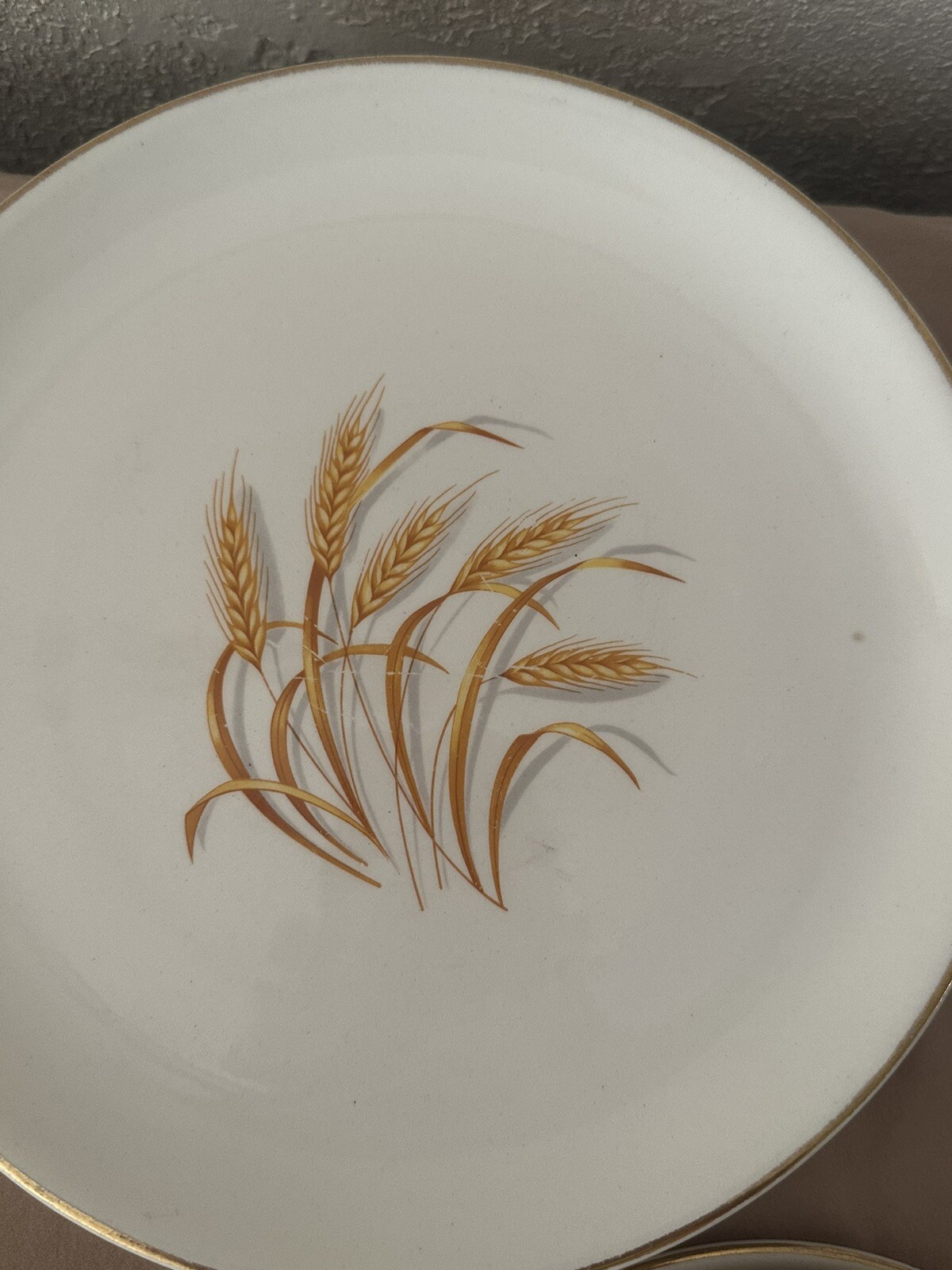 Vintage Golden Wheat Pattern 22K Gold Dinner Set Homer Laughlin Dishes ...