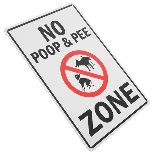 Road Signs No Dogs on Grass for Fence Child Funny Cat/dog Warning ...