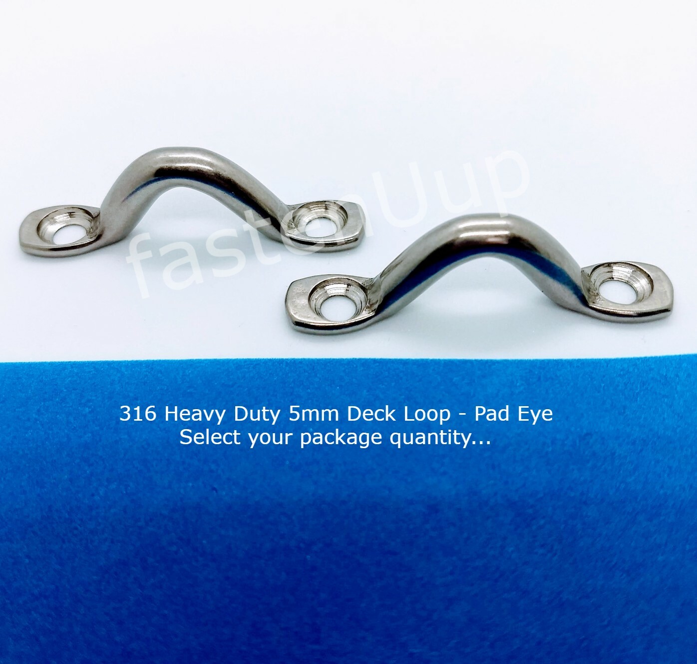 Deck Loop, Pad Eye, Surface Mount, 316 Stainless Steel Great for Kayaks ...