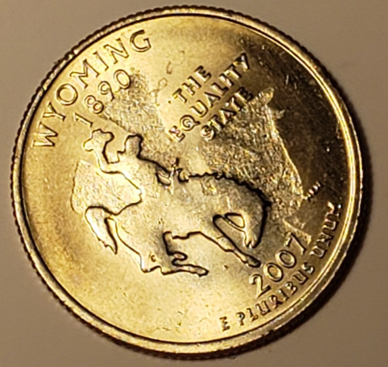 2007-P Wyoming Die Clash Both Sides Error | eBay