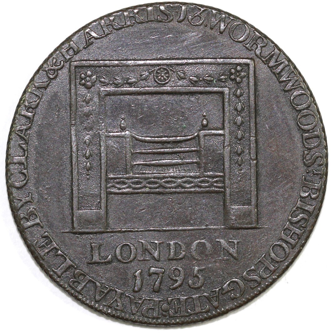 1795 1/2p Large Buttons Reeded Edge Washington Grate Colonial Half ...