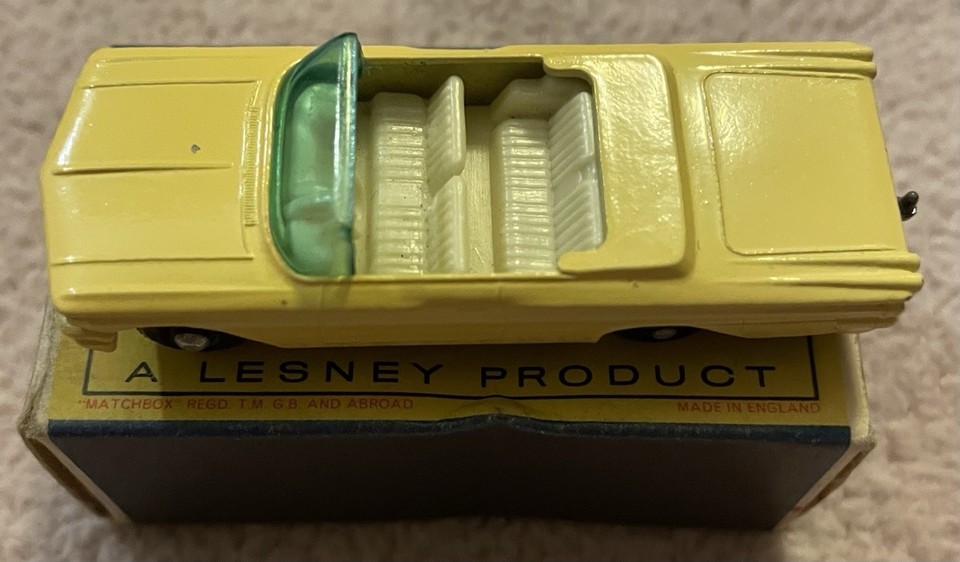 Matchbox Lesney no. 39 Pontiac Convertible yellow in box | eBay