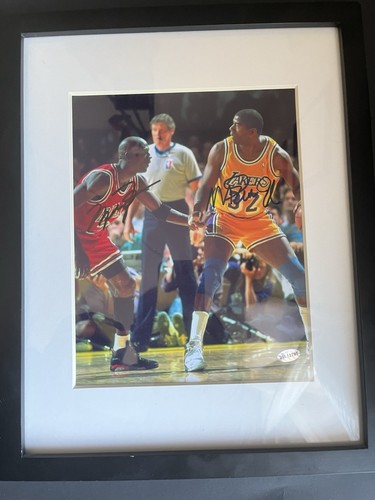 Michael Jordan and Magic Johnson Autographed Photo w/COA | eBay
