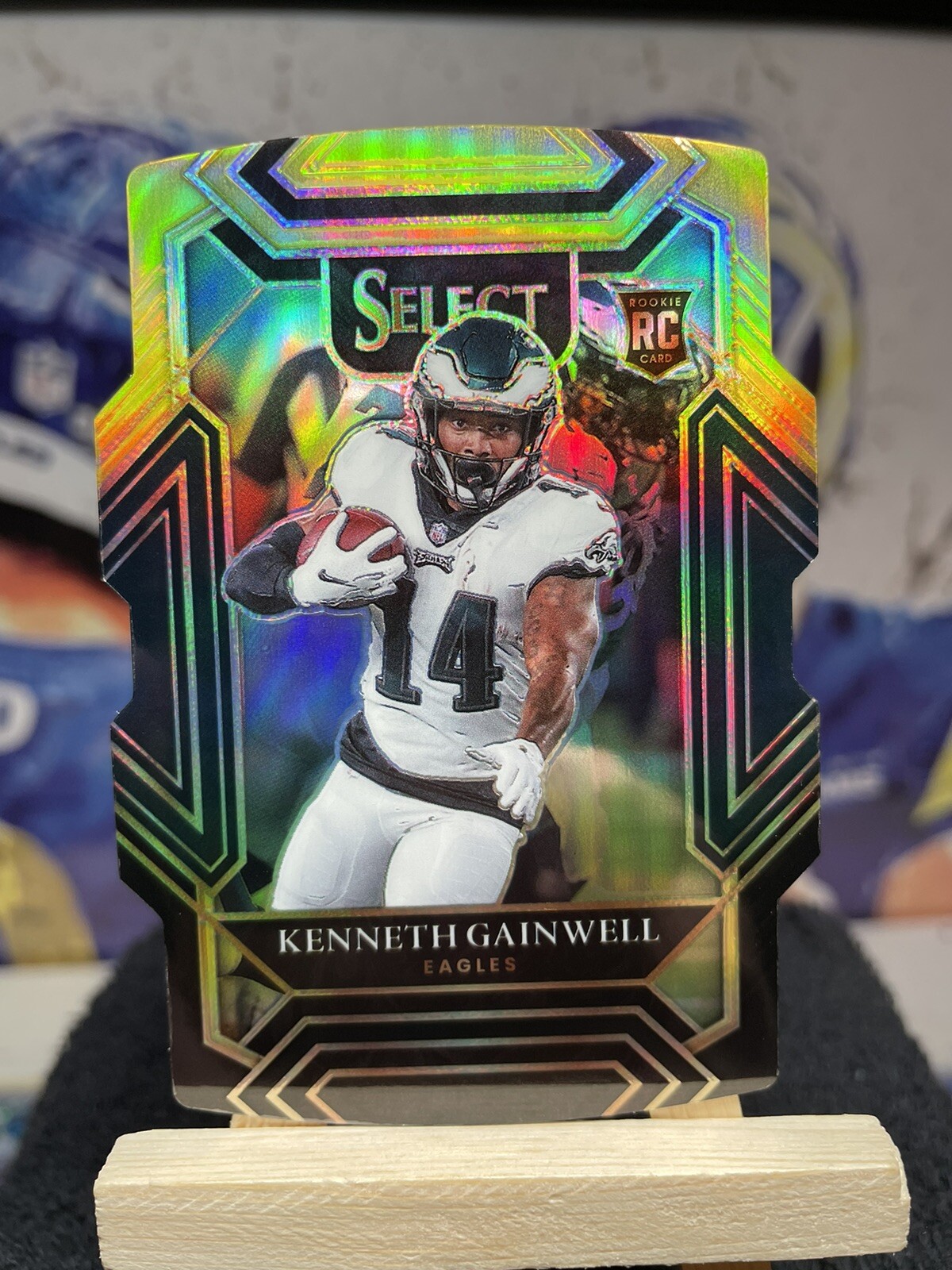 2021 Select Kenneth Gainwell RC #281 Club Level Black Gold Die Cut ...