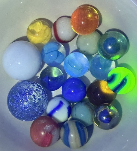 Vintage Marble Lot Of MARBLES UV Reactive Cadmium Uranium Lot #46 | eBay