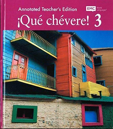 Que chevere 3 Annotated teachers Edition - Hardcover - VERY GOOD ...