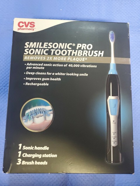 CVS 391829 SmileSonic Pro Sonic Toothbrush for sale online | eBay