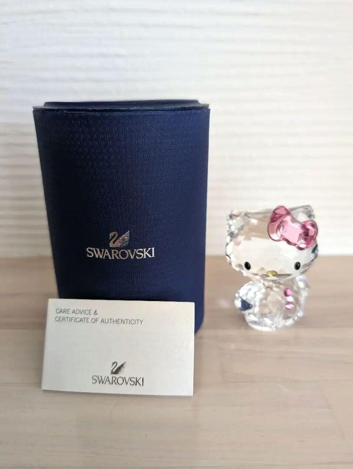 Swarovski Hello Kitty Pink Ribbon Used | eBay