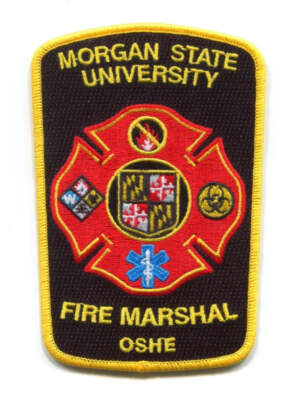 Morgan State University Fire Department Fire Marshal OSHE Patch ...