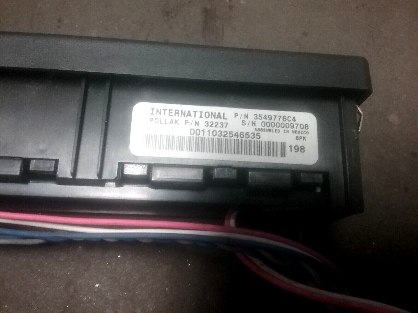 INTERNATIONAL SWITCH 3549776C4 , POLLAK 32237 | eBay