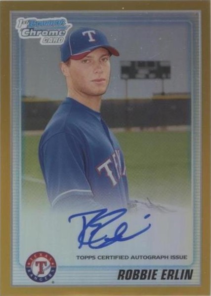 2010 Bowman Chrome - Prospects Gold Refractor Autographs #BCP219 Robbie ...