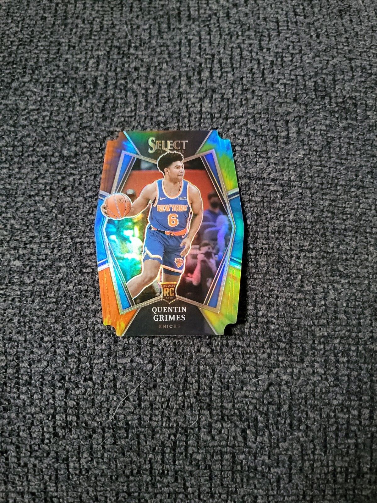 2021-22 Select Basketball Quentin Grimes Rookie Die Cut Tie Dye 1/25 ...