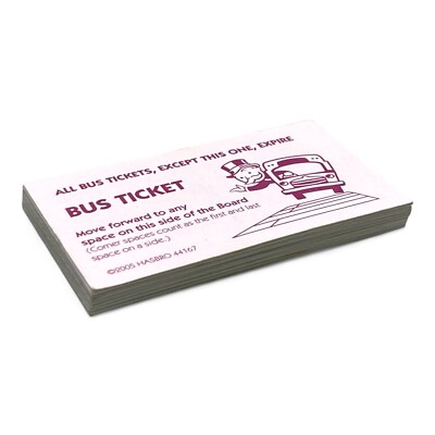 Monopoly MEGA Edition Complete Set 16 Bus Ticket Cards | eBay