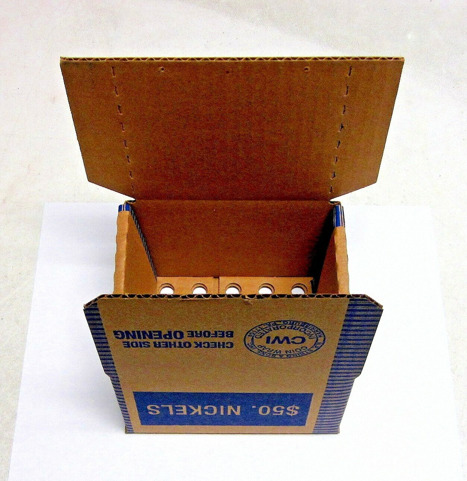 Brand New Nickel Coin Roll Storage Security Boxes $50 (N.F. String) | eBay