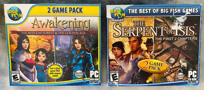 Big Fish Hidden Object PC Game Lot Awakening & Serpent of Isis | eBay