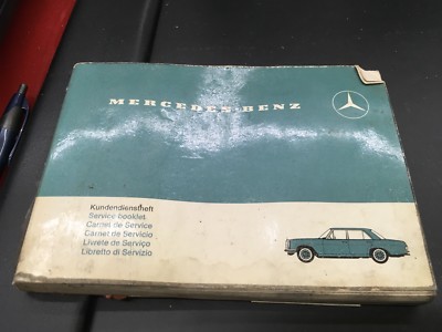 1960's Mercedes Benz Service Booklet With Service Stamps (in German) | eBay