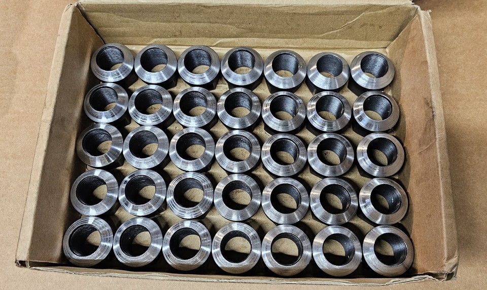 (3) Hub Centric Centering Lug Nuts M22x1.5 mm Oshkosh MTVR Tapered ...